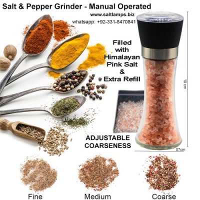 Manual Operated Salt Grinder - Salt Lamps